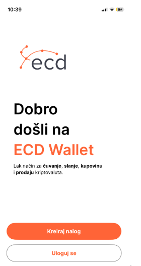 ECD Wallet App - Korišćenje - ECD